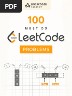 100 Must Do Leetcode Problems | PDF | Computer Data | Applied Mathematics