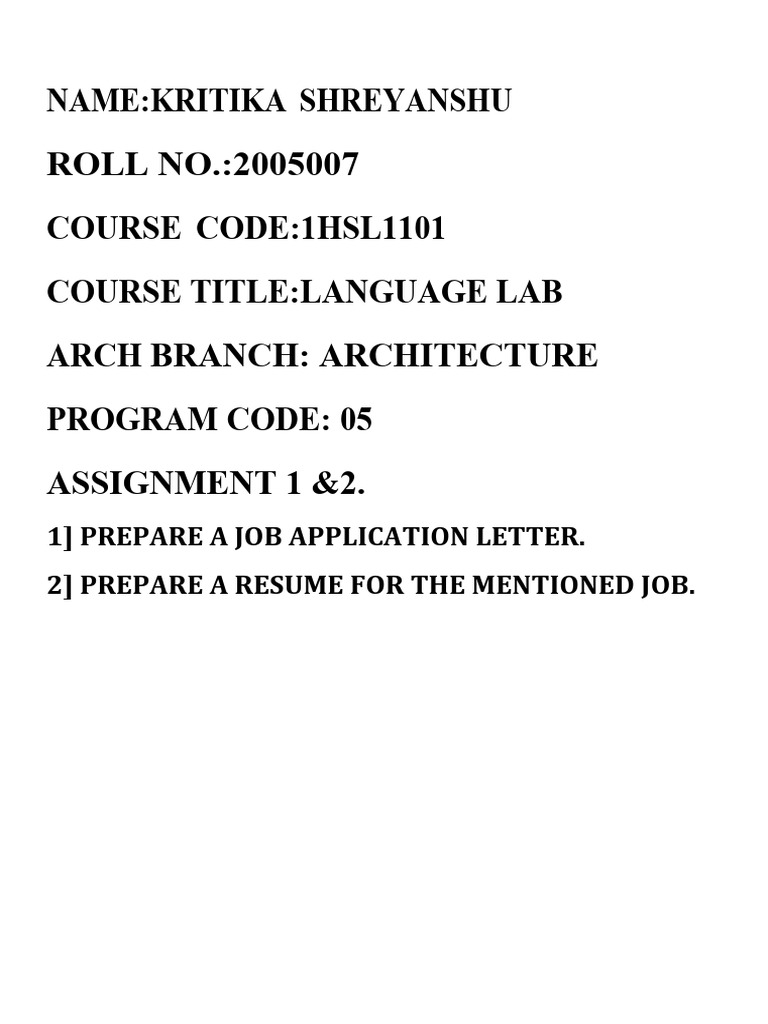 Kritika Shreyanshu | PDF | Architect