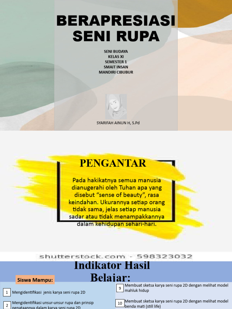 SENI RUPA Berapresiasi Seni Rupa Kelas 11 | PDF