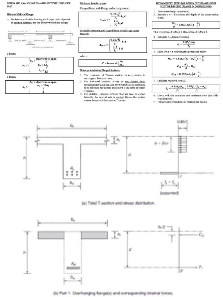 3 RCD T Beams and Non Rect | PDF