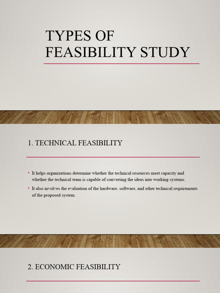 Types of Feasibility Study | PDF | Career & Growth | Business