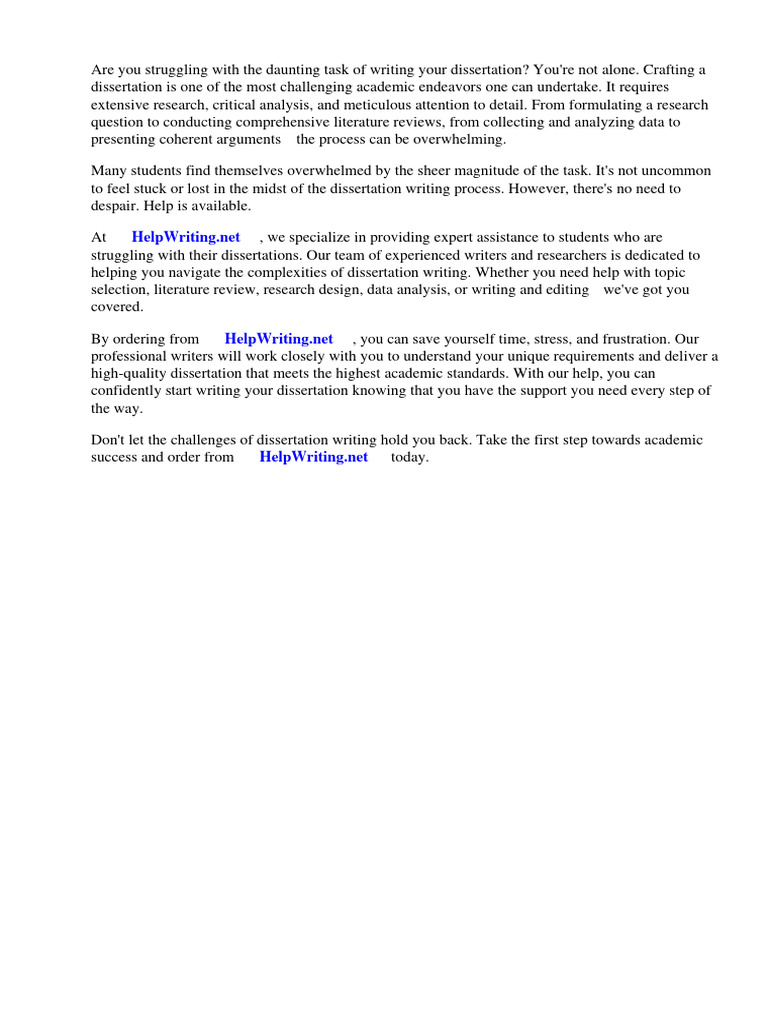 Start Writing Your Dissertation | PDF | Thesis | Methodology