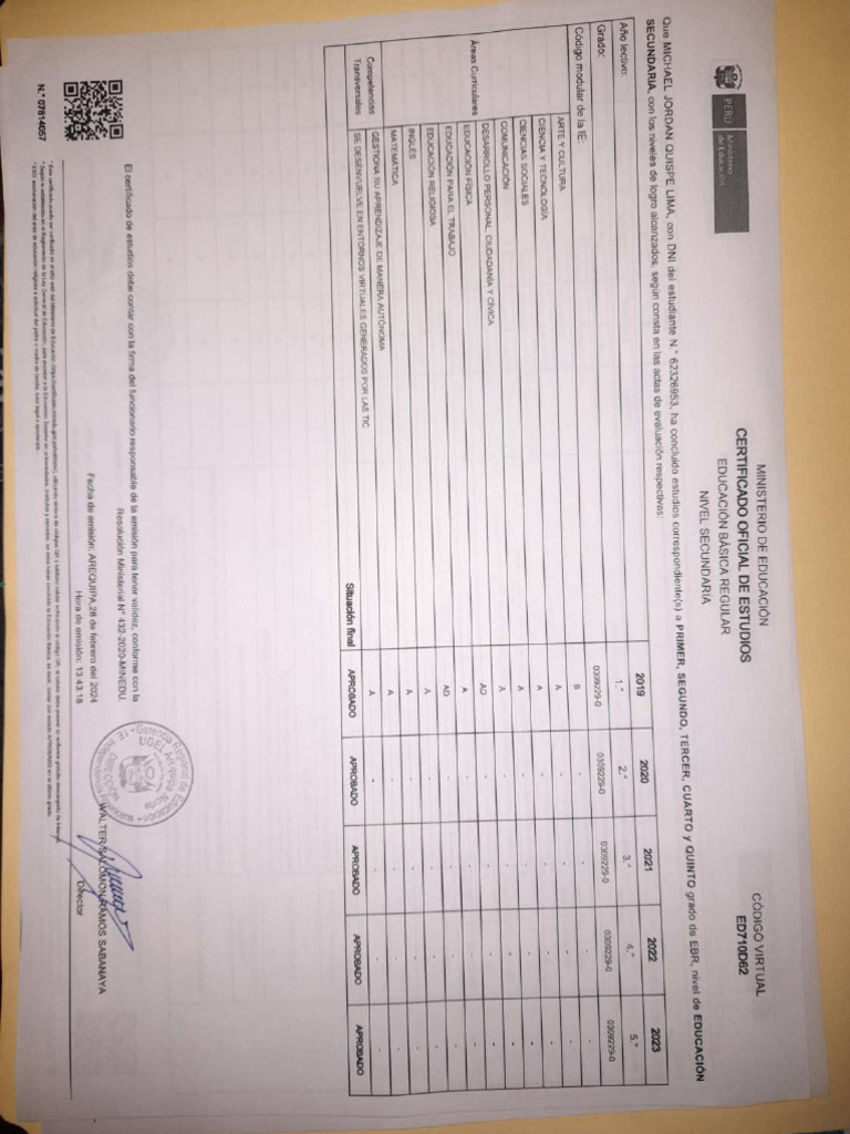 Certificado de Estudios - Compressed | PDF