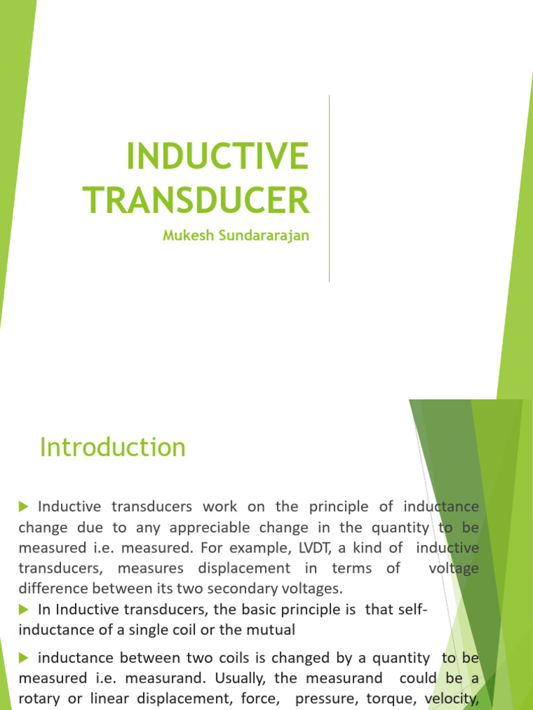 Inductive Transducers | PDF | Inductance | Inductor