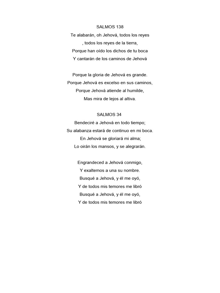 Salmos 138 | PDF
