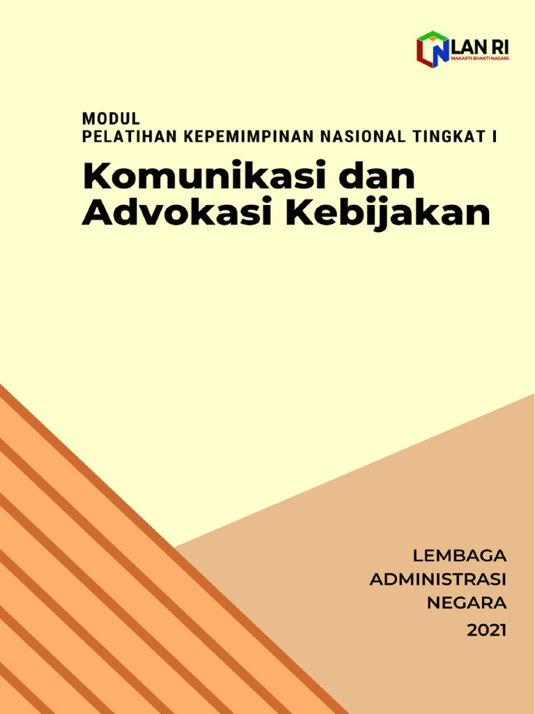 Modul LAN - Komunikasi Dan Advokasi Kebijakan | PDF