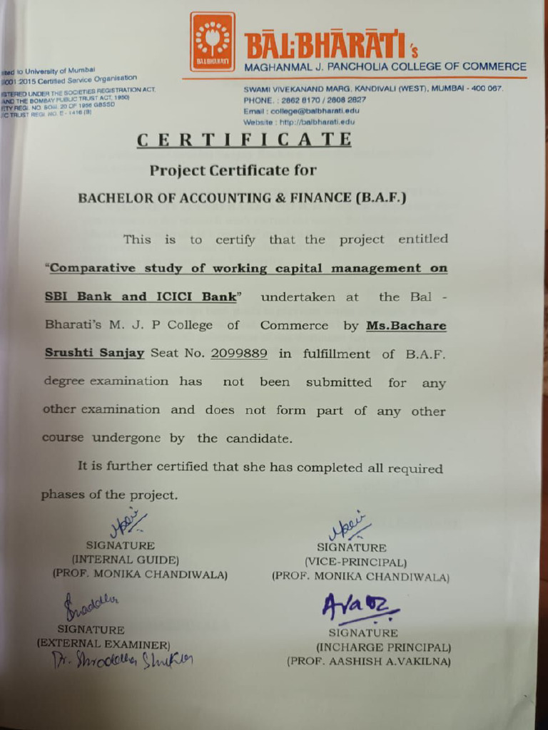 TA02 Srushti Bachare | PDF | Working Capital | Banks