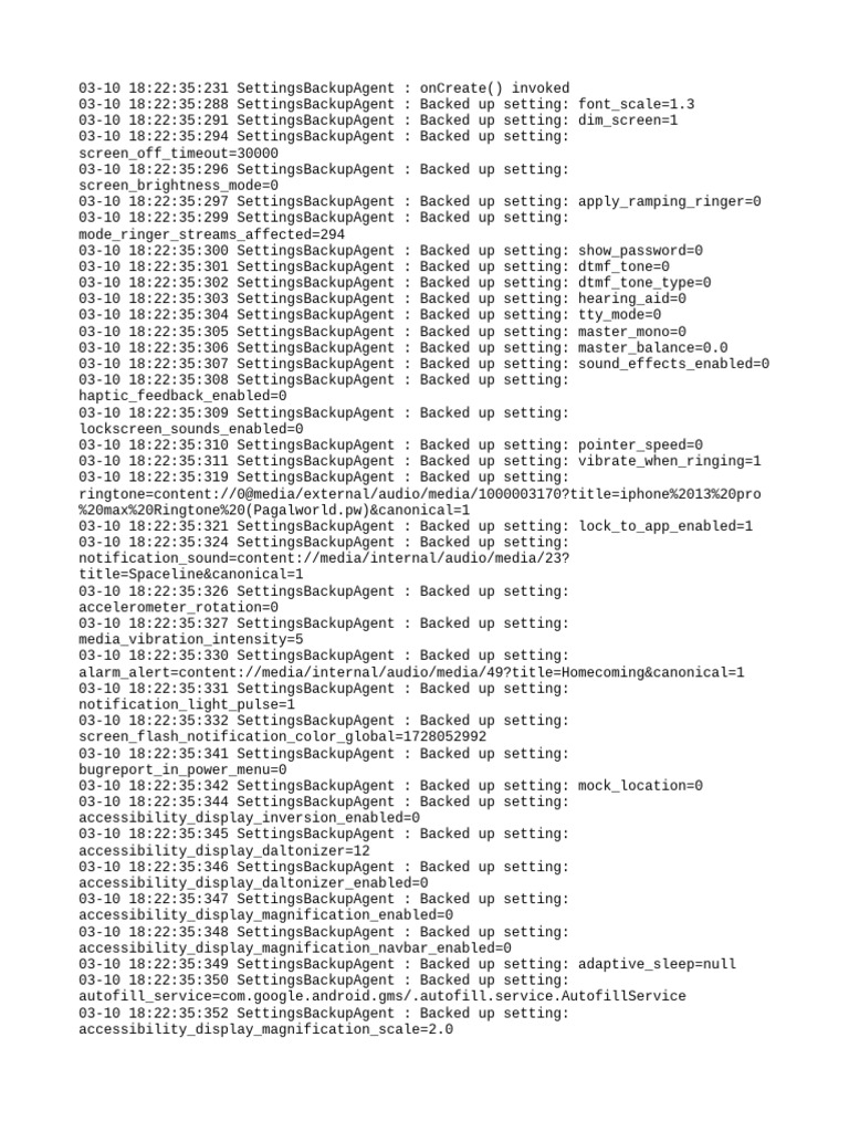 Settings Provider | PDF | Java (Programming Language) | Operating System Technology