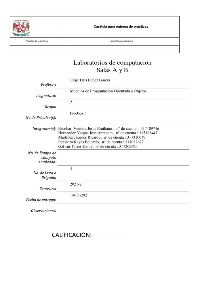 Práctica 1: Introducción a Java UNAM | PDF | Entorno de desarrollo integrado | Java (lenguaje de ...