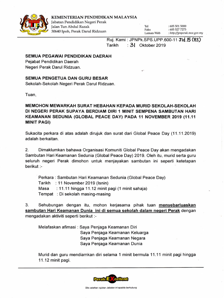 Hebahan Global Peace Day | PDF