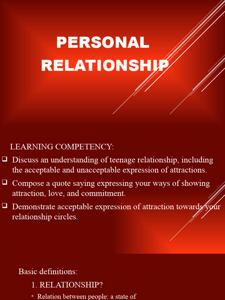 Personal Relationship | PDF | Intimate Relationships | Infidelity