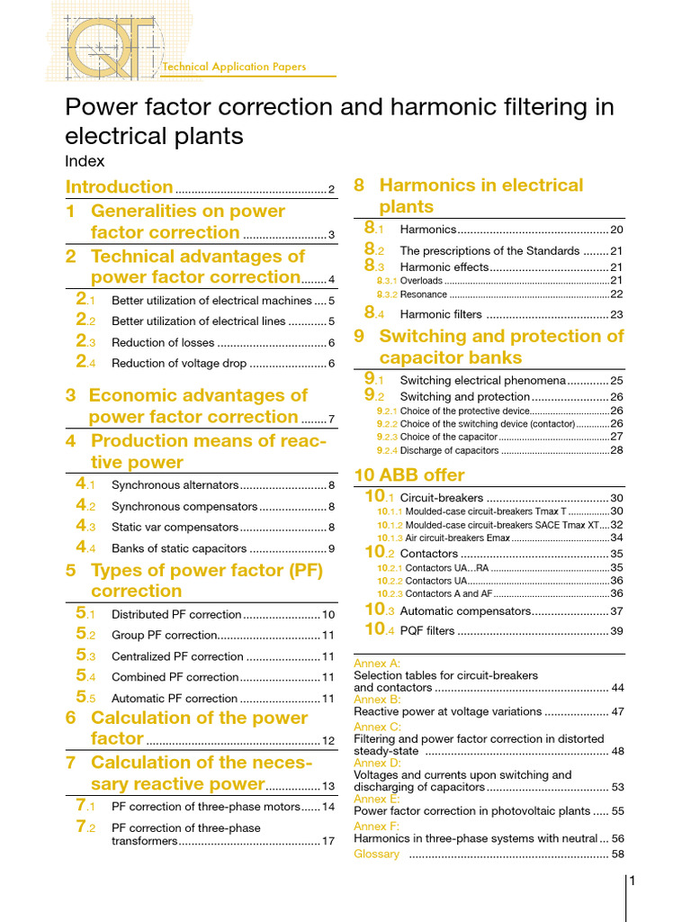 Power Factor Correction and Harmonic Filtering 1693701066 | PDF | Electric Power | Ac Power