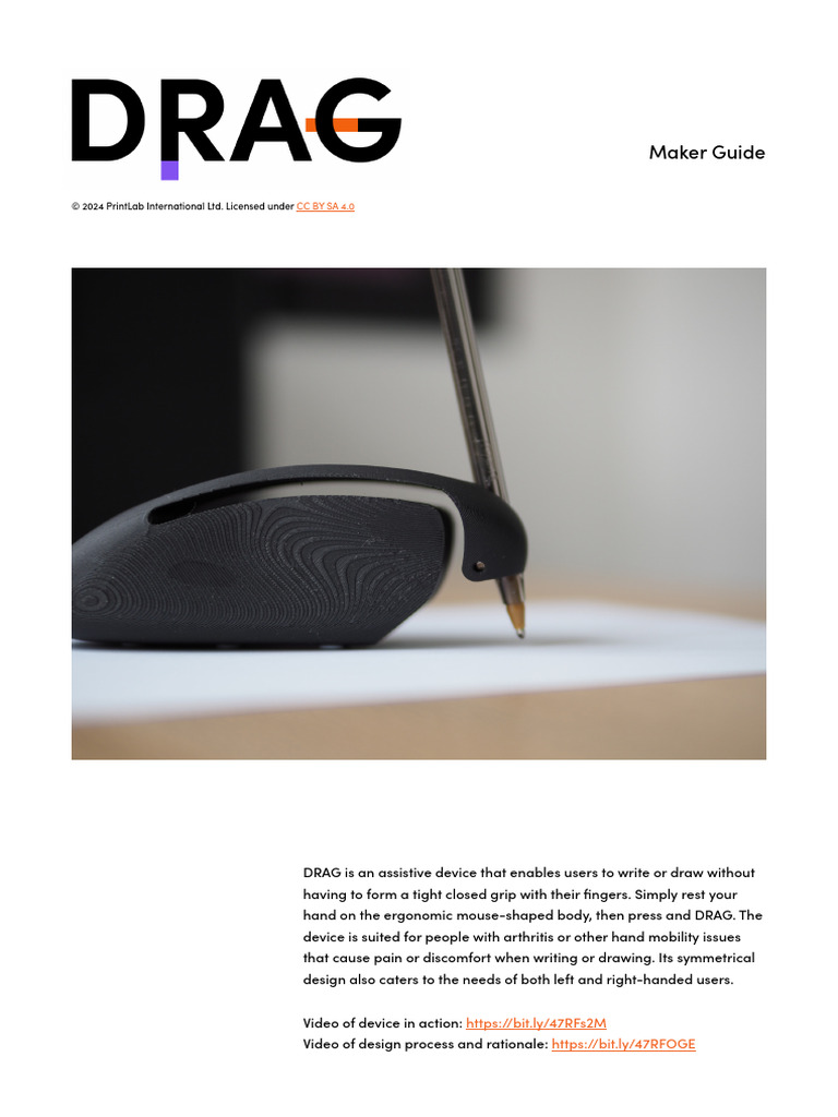 DRAG - Maker Guide | PDF | 3 D Printing | Screw