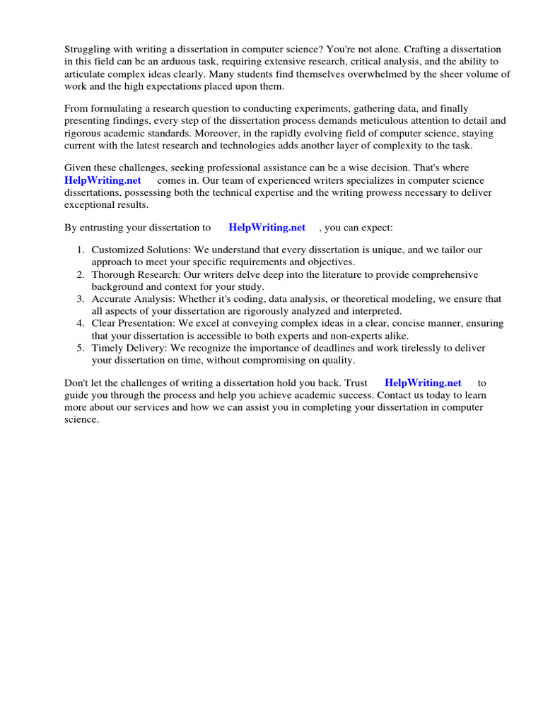 Dissertation Examples Computer Science | PDF | Thesis | Computer Security