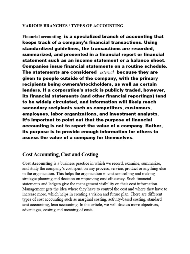 Accounting Notes | PDF | Bookkeeping | Debits And Credits