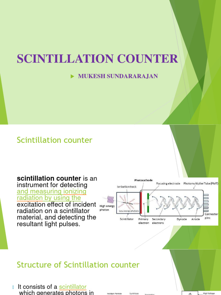 Scintillation Counter | PDF | Applied And Interdisciplinary Physics ...