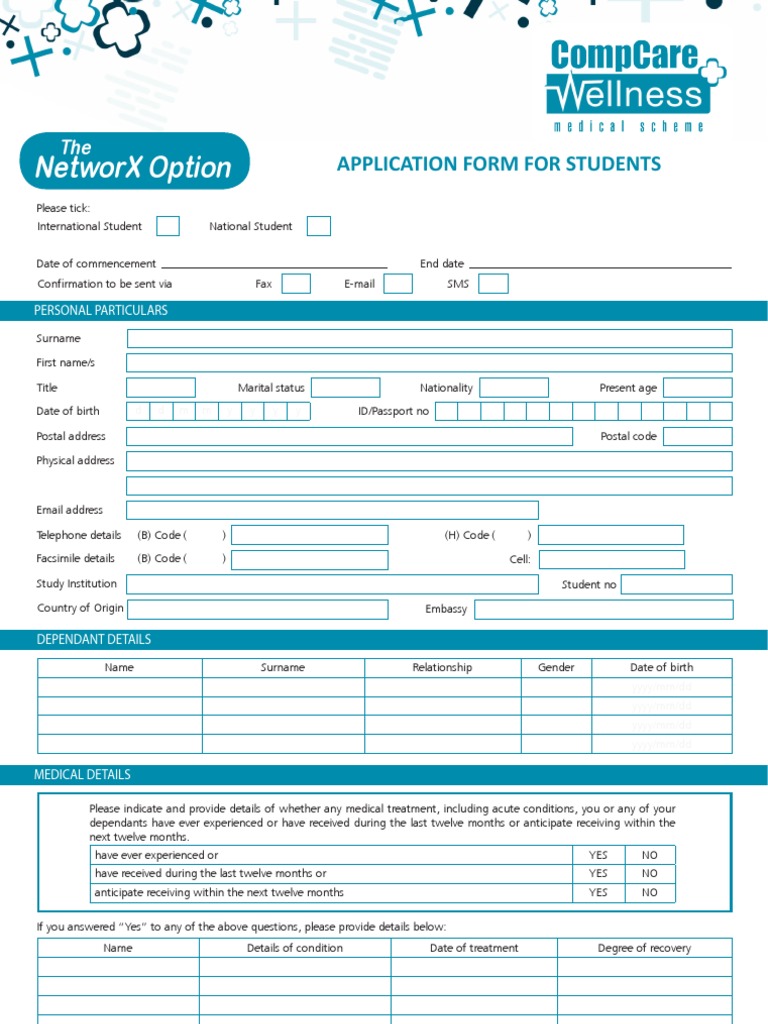 Student Application Form | PDF | Credit Card | Debits And Credits