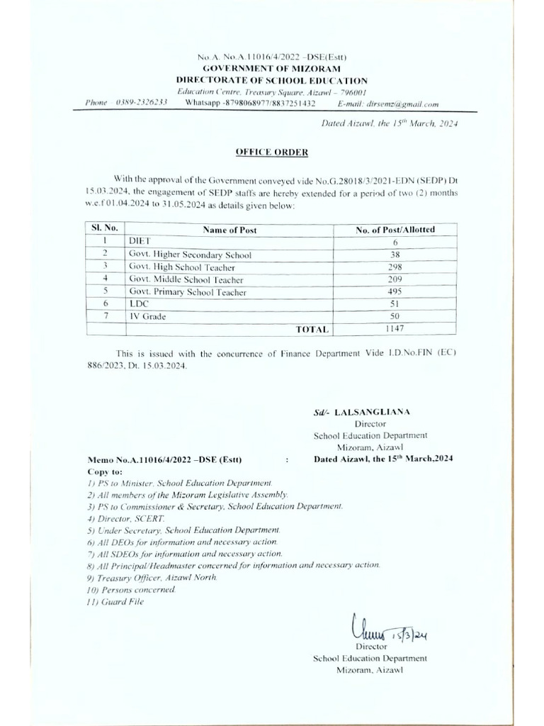 Office Order 3 | PDF