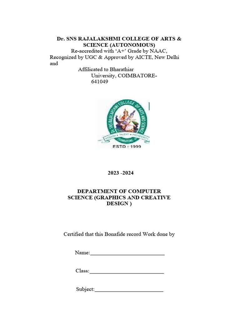 RDBMS Lab Record-IV Sem | Download Free PDF | Tamil Nadu | Data