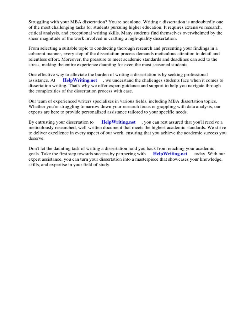 Mba Dissertation Topics Examples | PDF | Artificial Intelligence ...