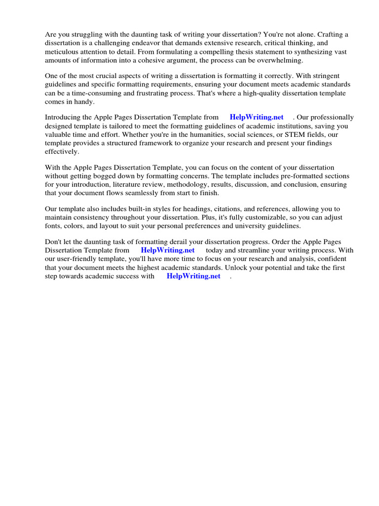 Apple Pages Dissertation Template | PDF | Apple Inc. | Competitive Advantage