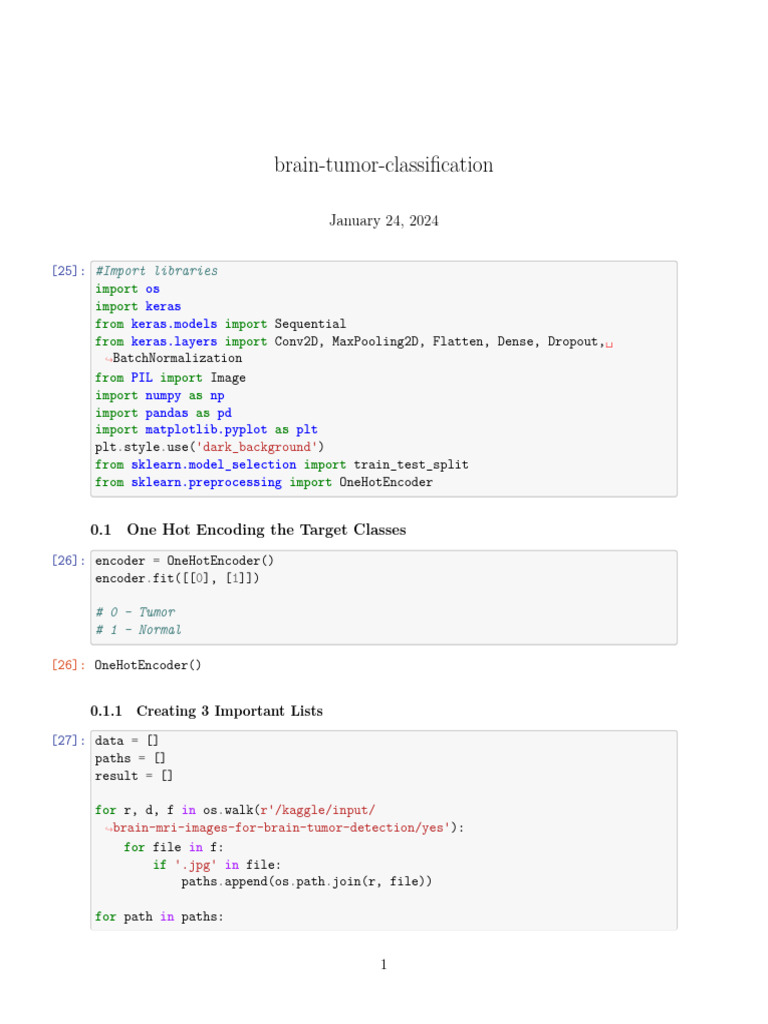 Brain Tumor Classification | PDF | Accuracy And Precision | Chart