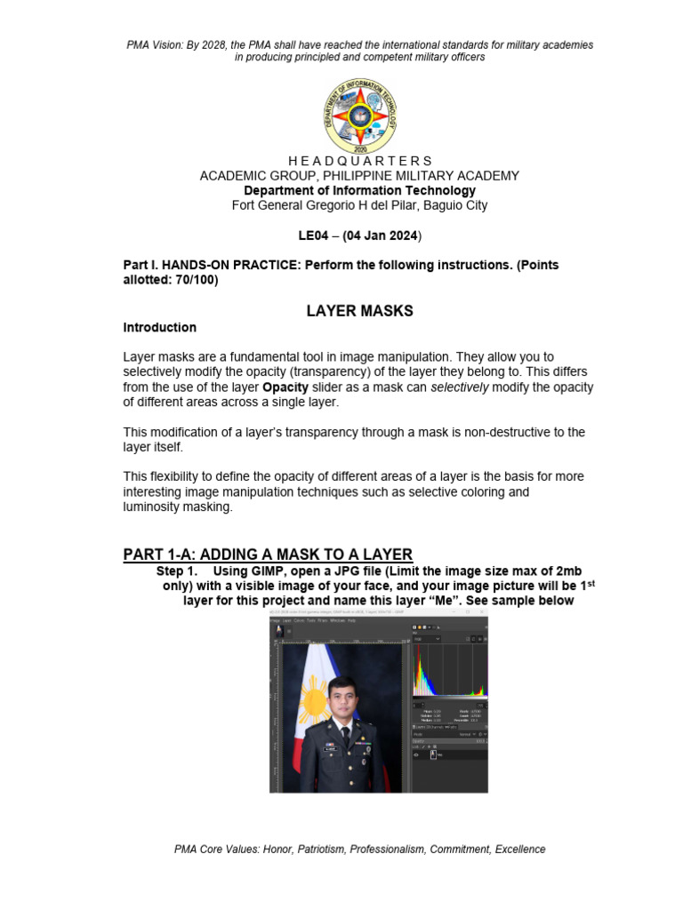 Layer Masks in GIMP: A Practical Guide | PDF | Image Editing | Communication Design