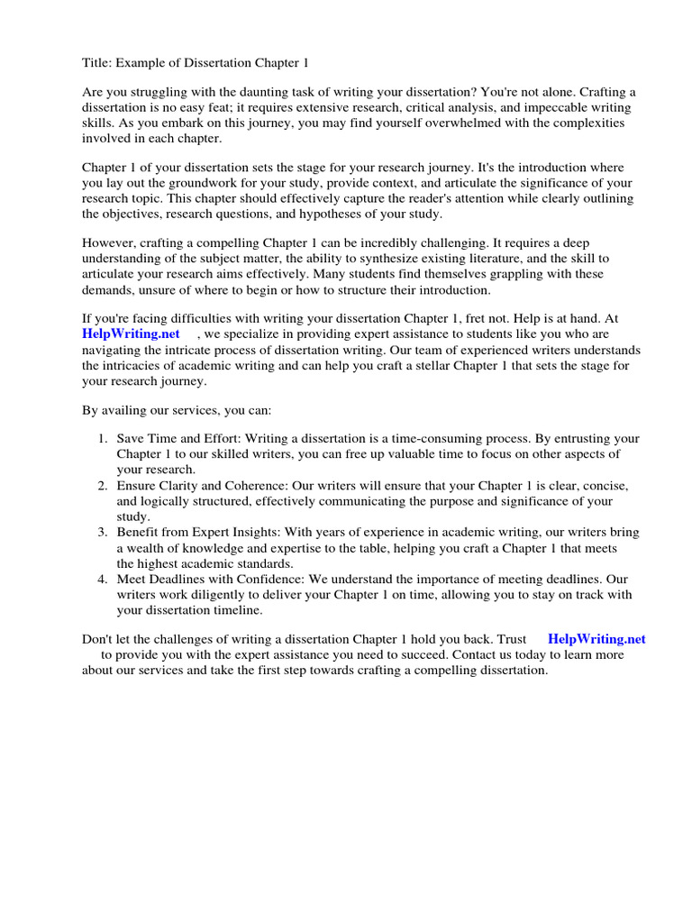 Example of Dissertation Chapter 1 | PDF | Thesis | Biometrics