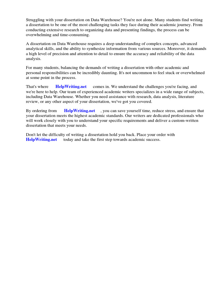 Dissertation Data Warehouse | PDF | Data Warehouse | Databases
