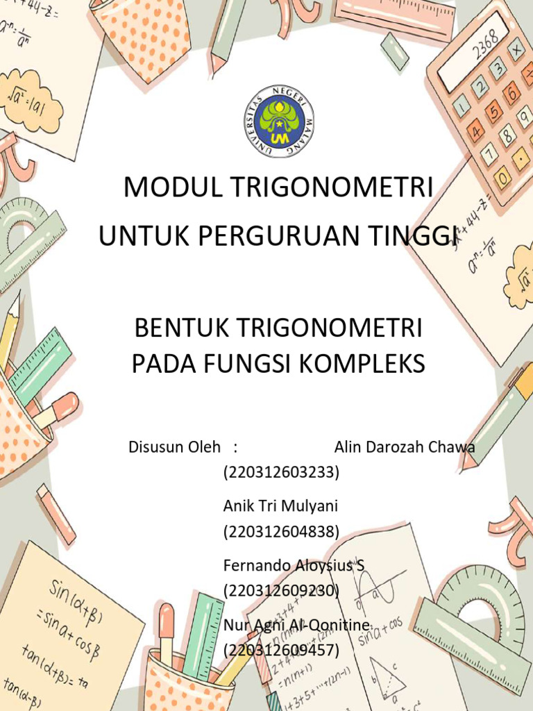 Bentuk Trigonometri dalam Fungsi Kompleks | PDF