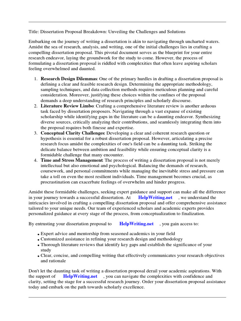 Dissertation Proposal Guide | PDF | Franchising | Thesis