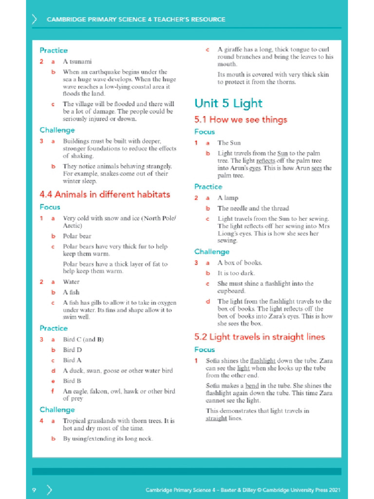 Grade 4 Science - 5th Chap | PDF