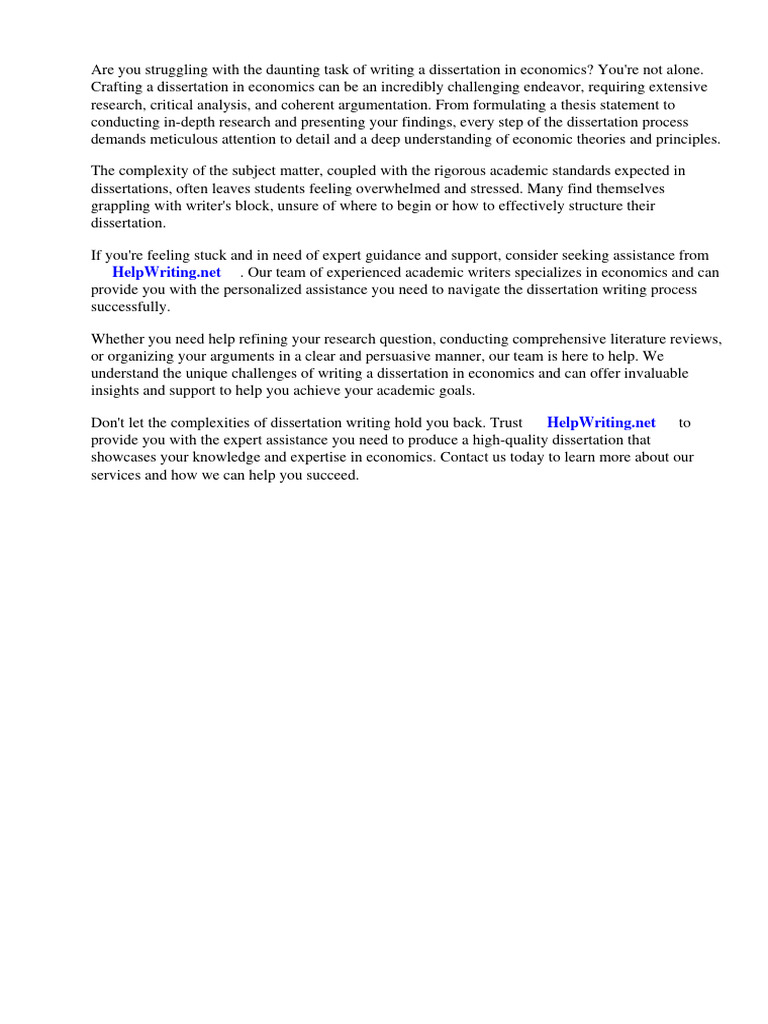 La Dissertation Economique PDF | PDF