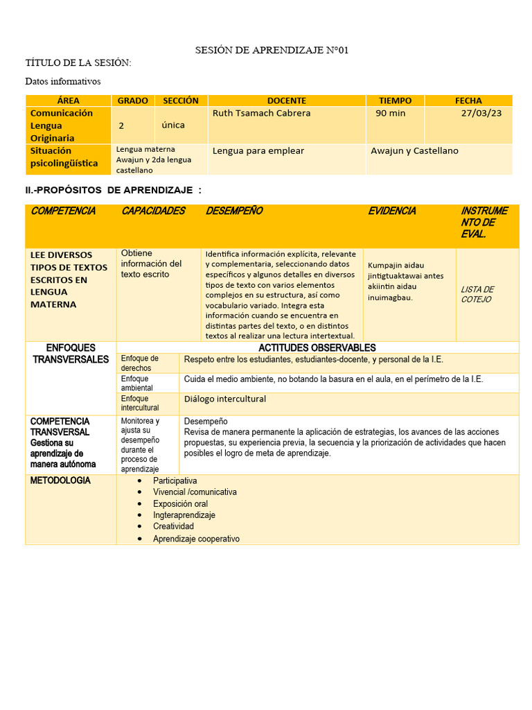 sesion 1 | PDF | Aprendizaje | Ciencias del comportamiento