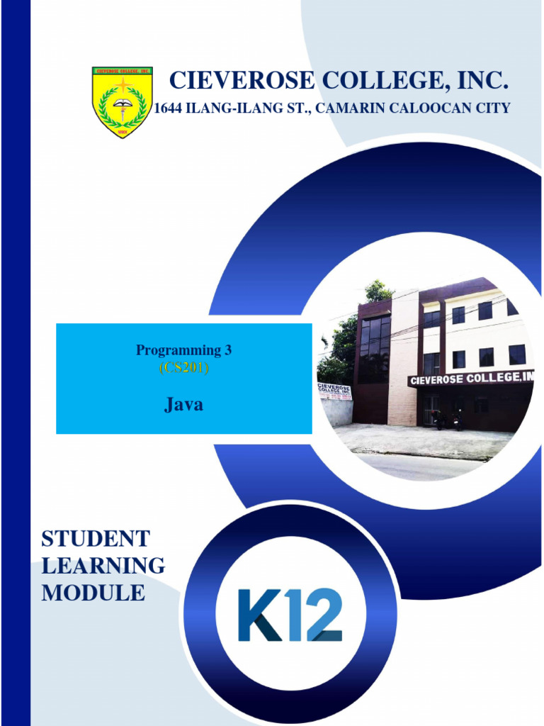Programming 3 - Module 1 | PDF | Java (Programming Language) | Computer Programming