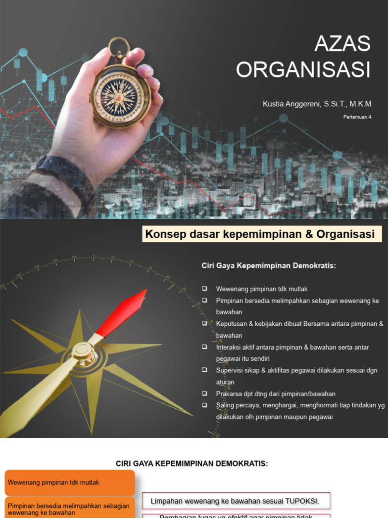 Pertemuan 4 Azas Organisasi | PDF