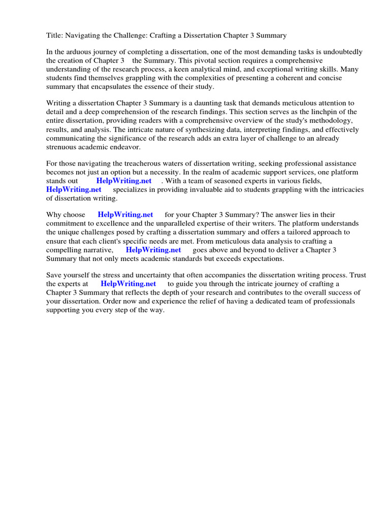 Dissertation Chapter 3 Summary | PDF | Biometrics | Methodology