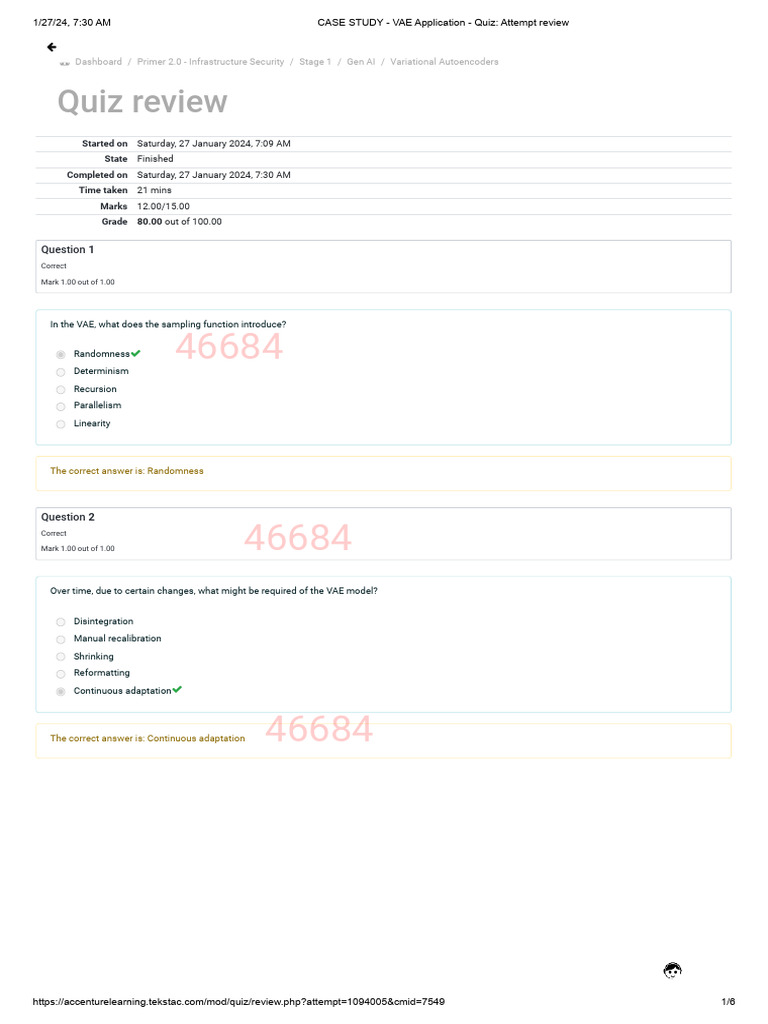 VAE Applications and Quiz Review | PDF | Artificial Intelligence ...