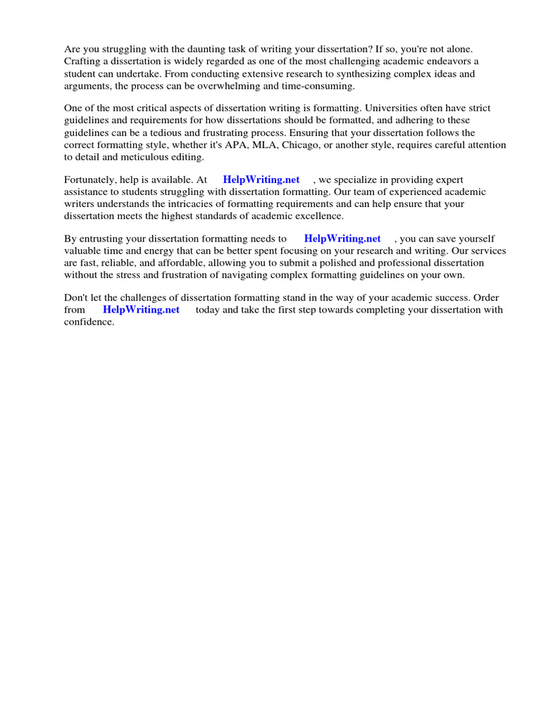 Dissertation Formatting Template | PDF | Thesis | Academic Publishing