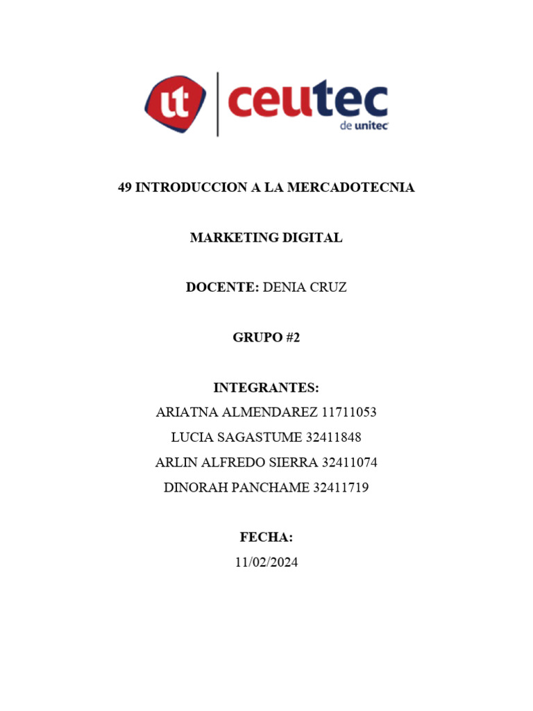 Informe Marketing Digital | PDF | Marketing | Publicidad digital