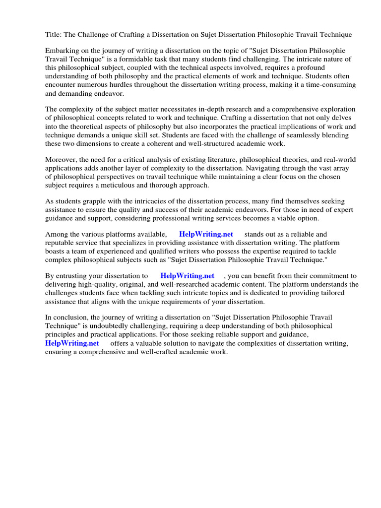 Dissertation Help for Philosophy Students | PDF | Publishing | Scribd