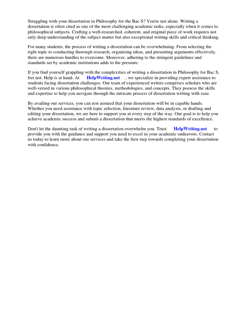 Methodologie Dissertation Philo Bac s | PDF | Methodology