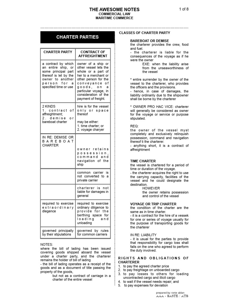 Transportation Law | PDF | Private Law | Freight Transport