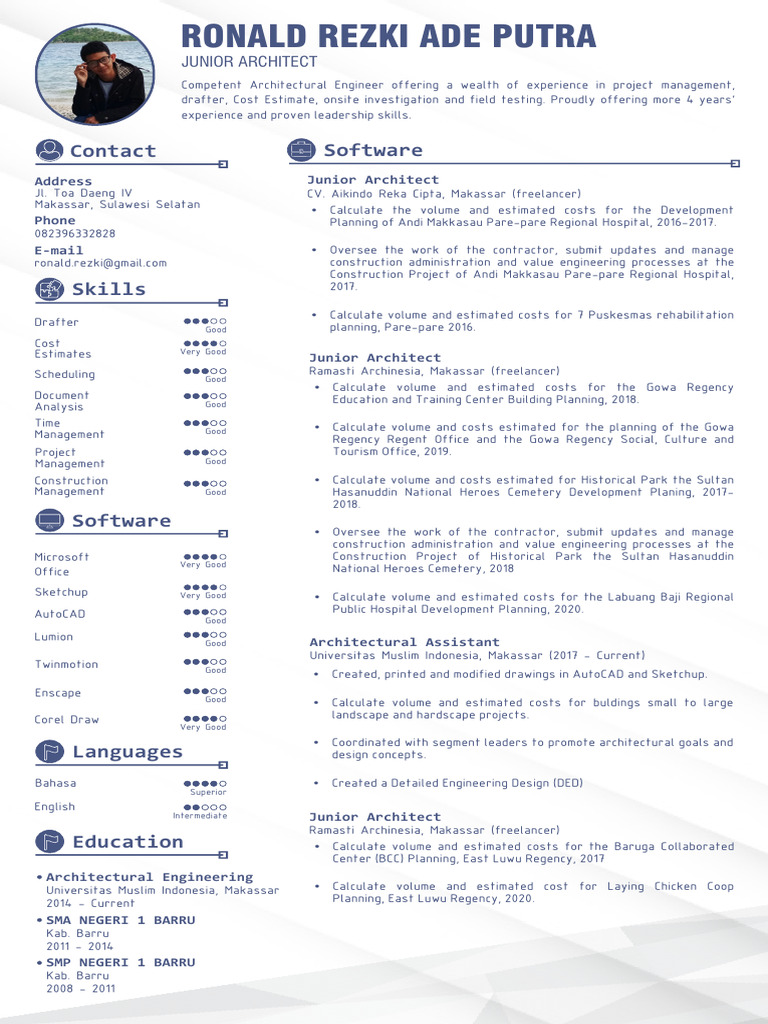 CV RONALD REZKI | PDF | Engineering
