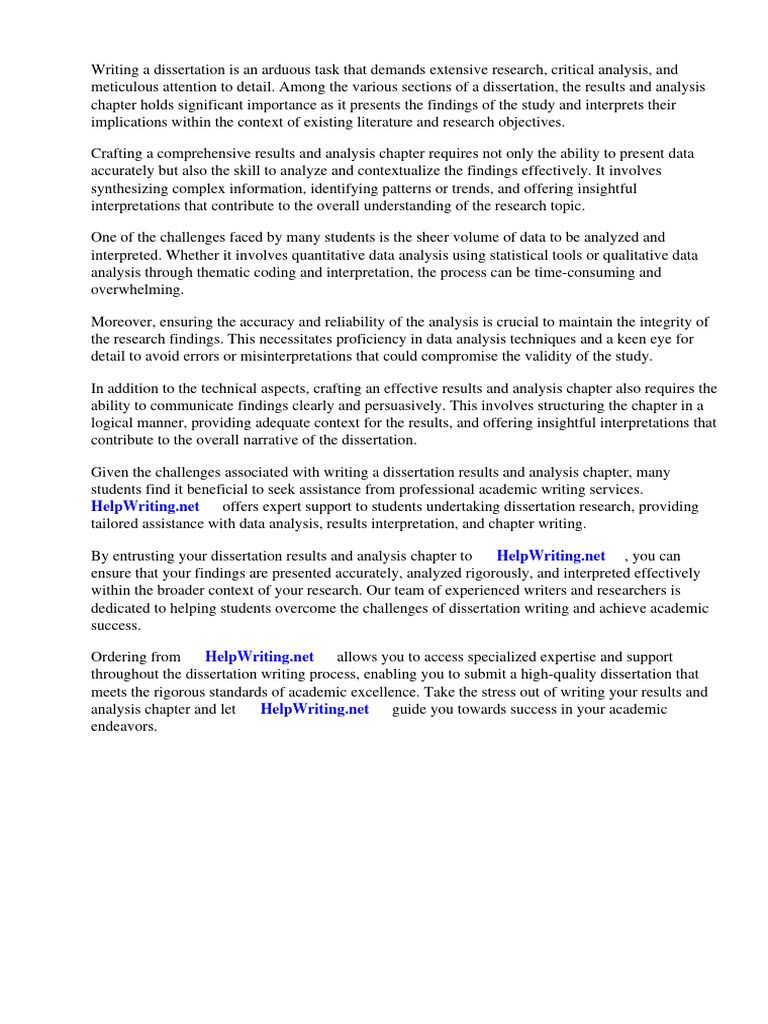Dissertation Results and Analysis | PDF | Thesis | Data