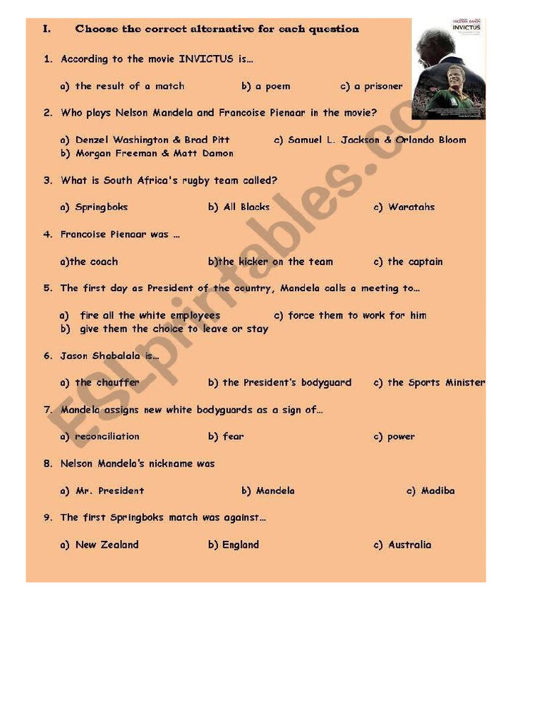 Invictus Mandela | PDF