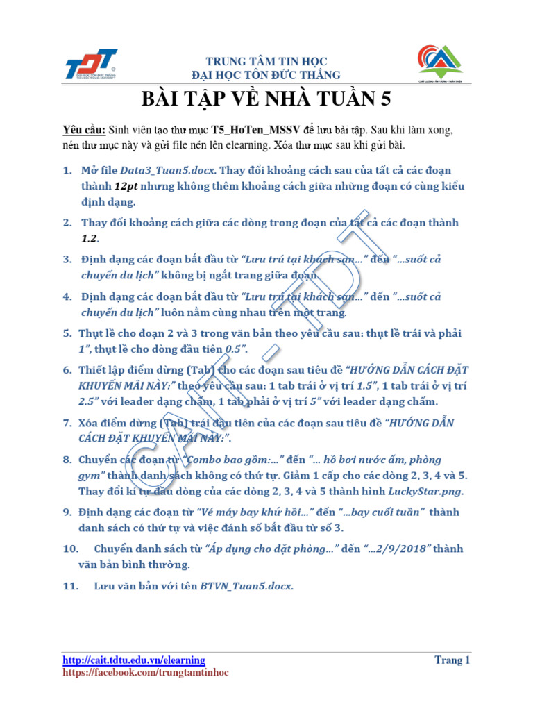 BTVenha 2016 Tuan5 | PDF