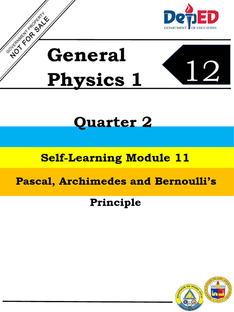 General Physics 1 12 Q2 M11 | PDF | Buoyancy | Force