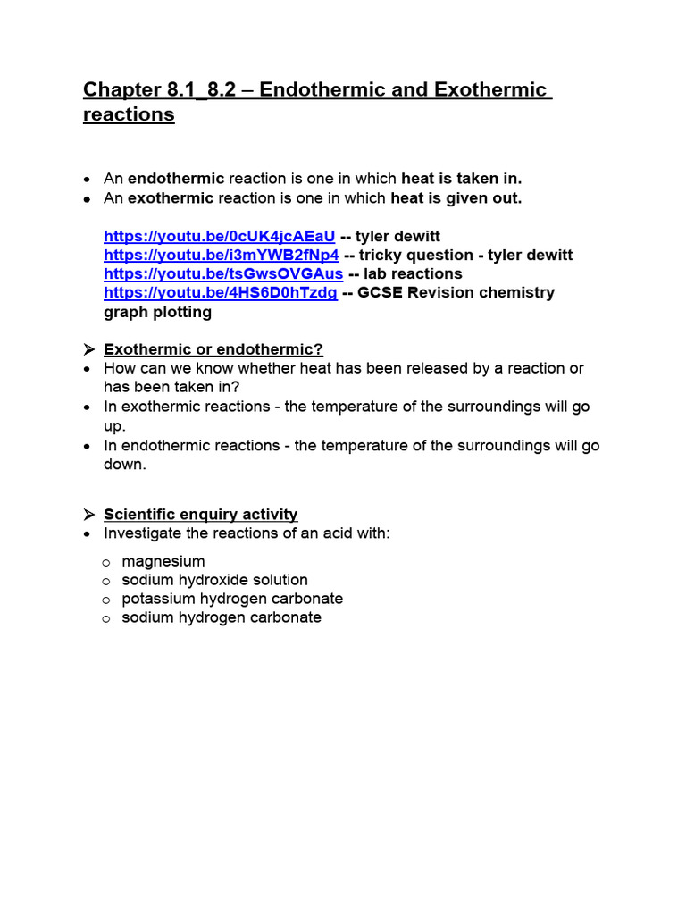 Chemistry Reactions for Students | PDF | Combustion | Fires