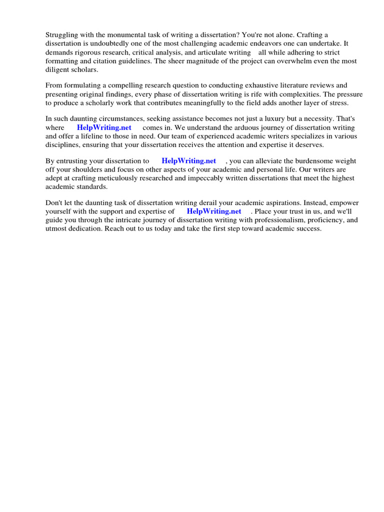 Dissertation Writing Help Online | PDF | Thesis | Doctor Of Philosophy